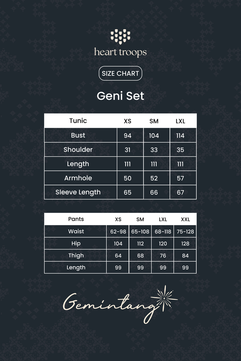 Geni Set Malam (Tunic + Pants)